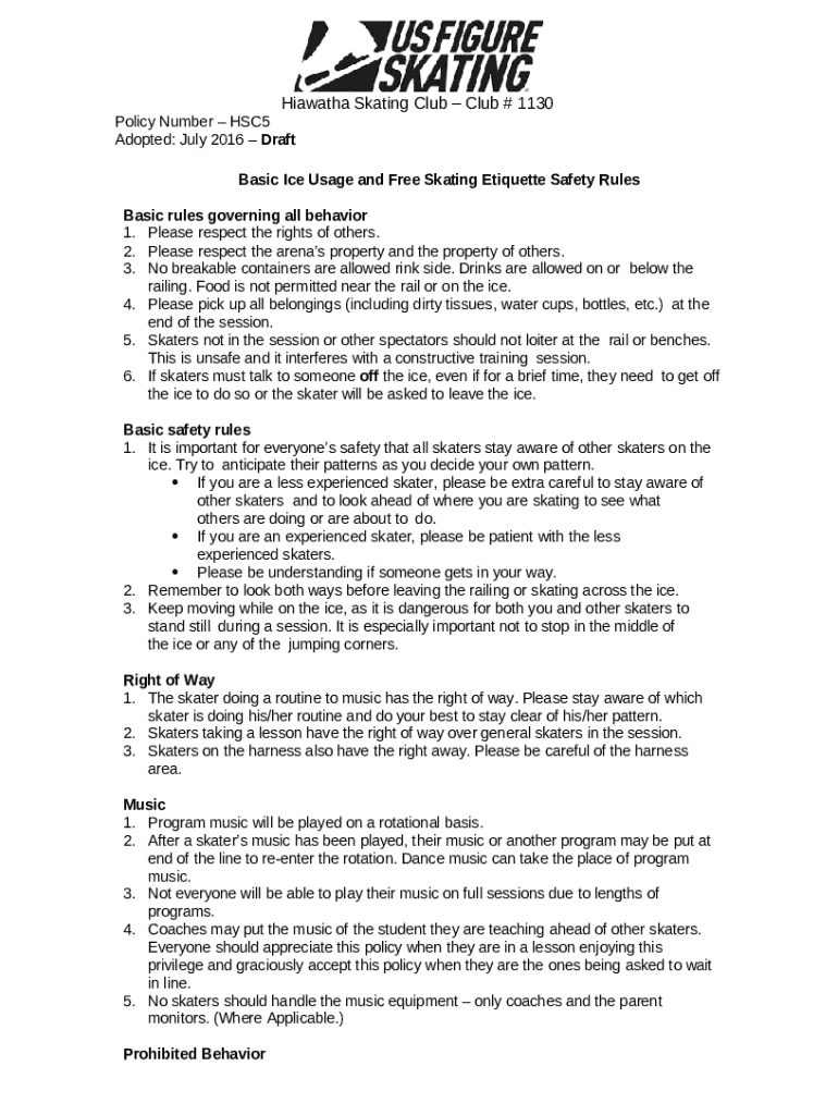 Ice Usage and etiquette rules.doc - Ngin Doc Template | pdfFiller