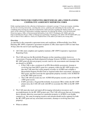 Fillable Online OMB Control No. 2050-0192 Approval expires x/xx/xxxx ...