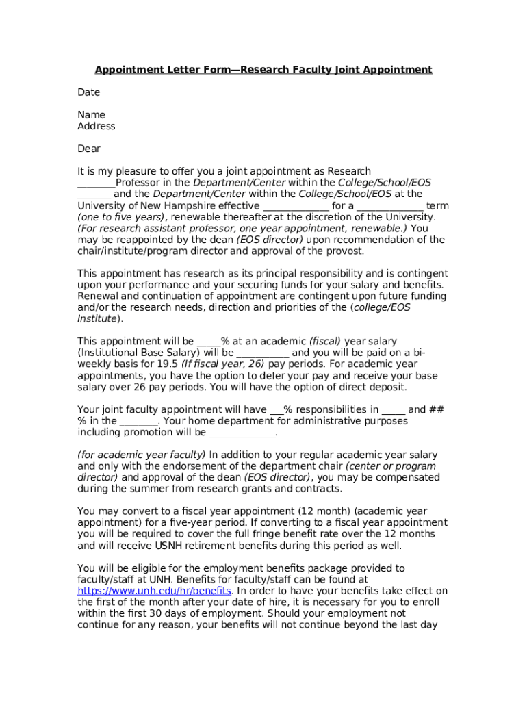 Job Appointment Letter (21+ Sample Letters) - WordPDF Doc Template ...