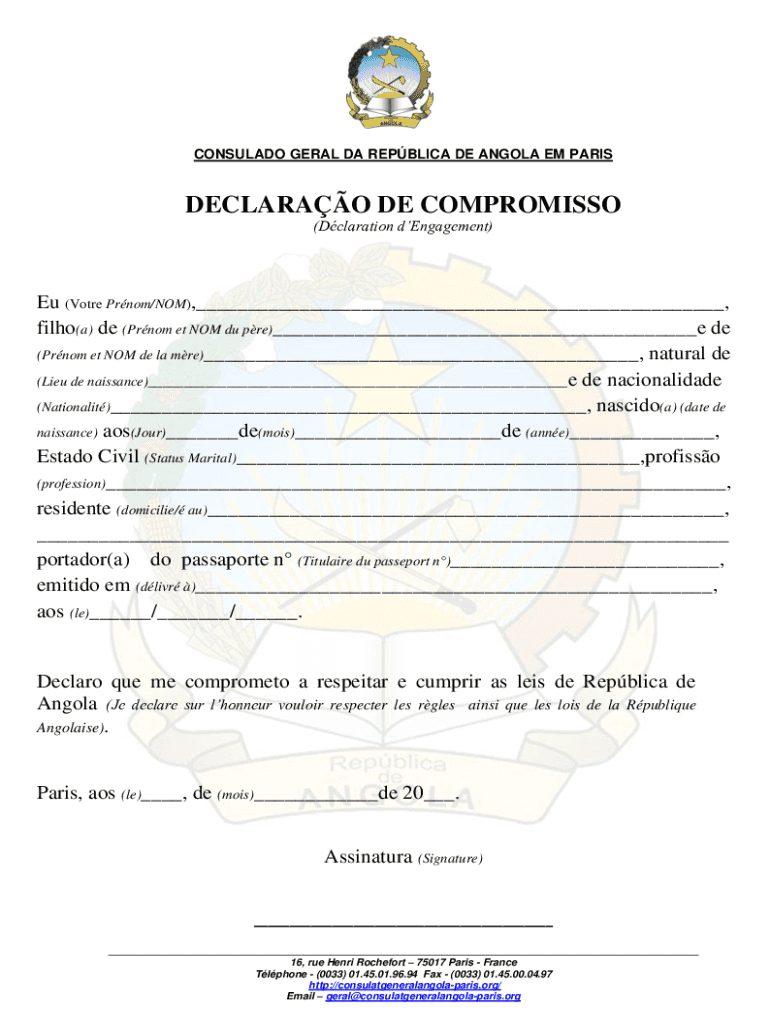 Consulado De Angola Em Paris: Liste Des Passeport Consulat D’Angola ...
