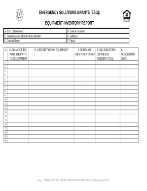 CEAP Inventory Doc Template | pdfFiller