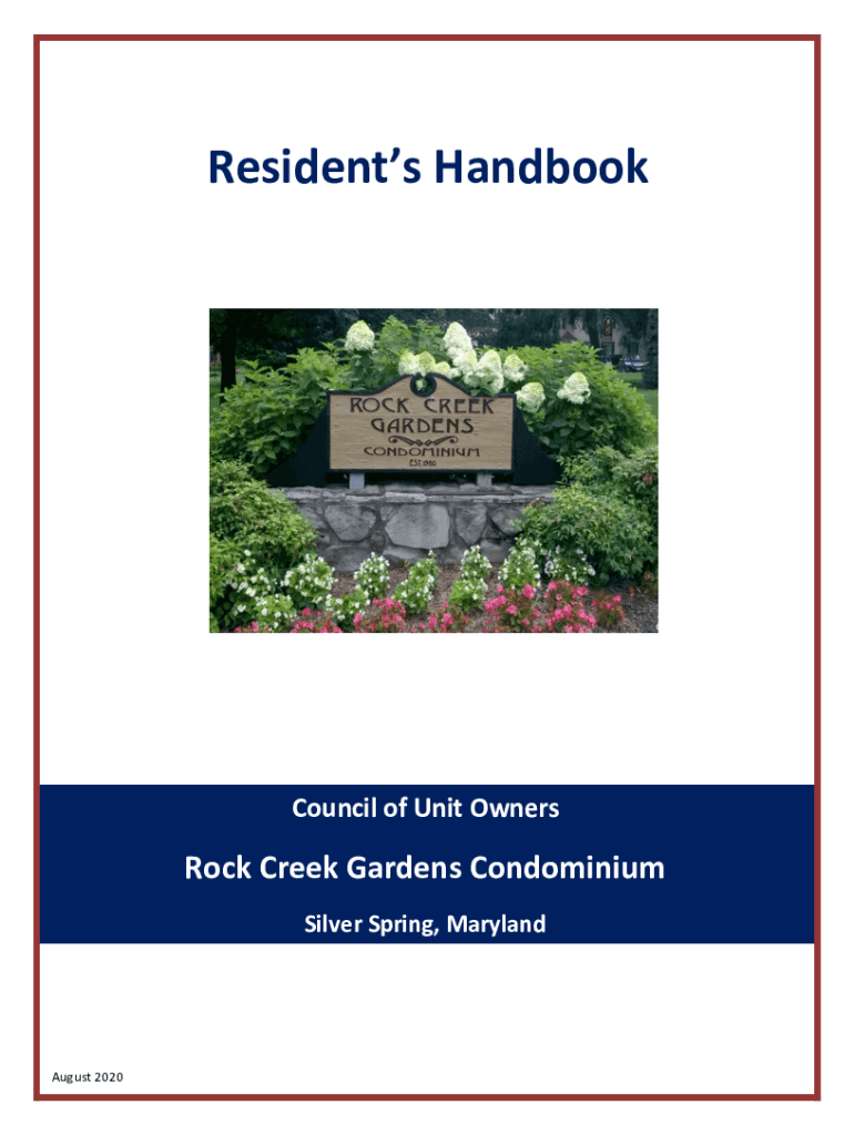 Fillable Online RULES AND REGULATIONS CONDOMINIUM ASSOCIATION Table of ...