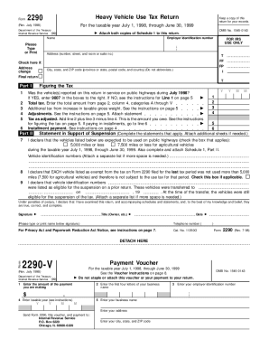 Fillable Online www.irs.govpubirs-priorHeavy Vehicle Use Tax Return ...