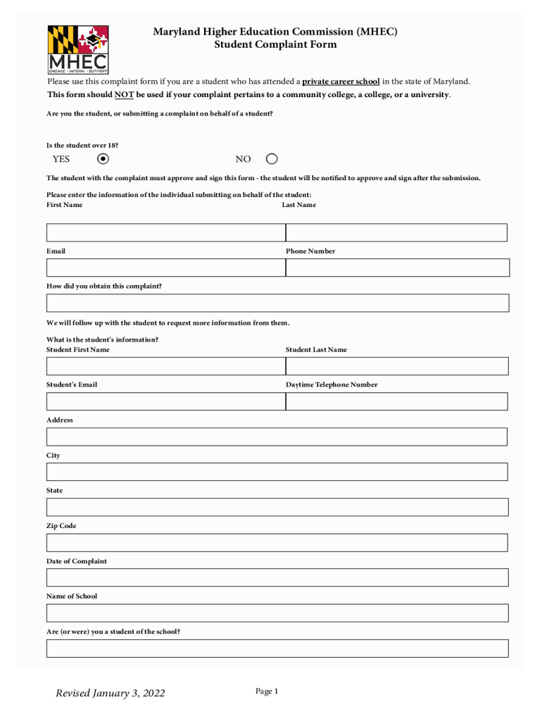 Fillable Online mhec maryland MHEC Student Loan Debt Relief Tax ... - Maryland OneStop Fax Email ...