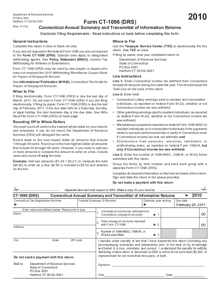 Fillable Online cocodoc.com form 60684651-ct-1096-drsCt-1096 (Drs ...