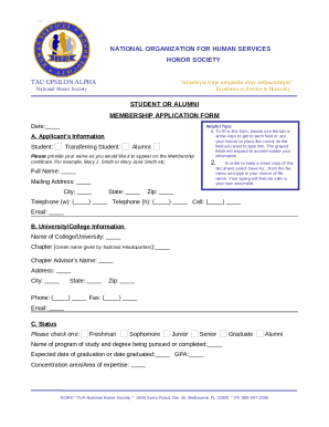 Alumni Registration TemplateJot Doc Template | pdfFiller