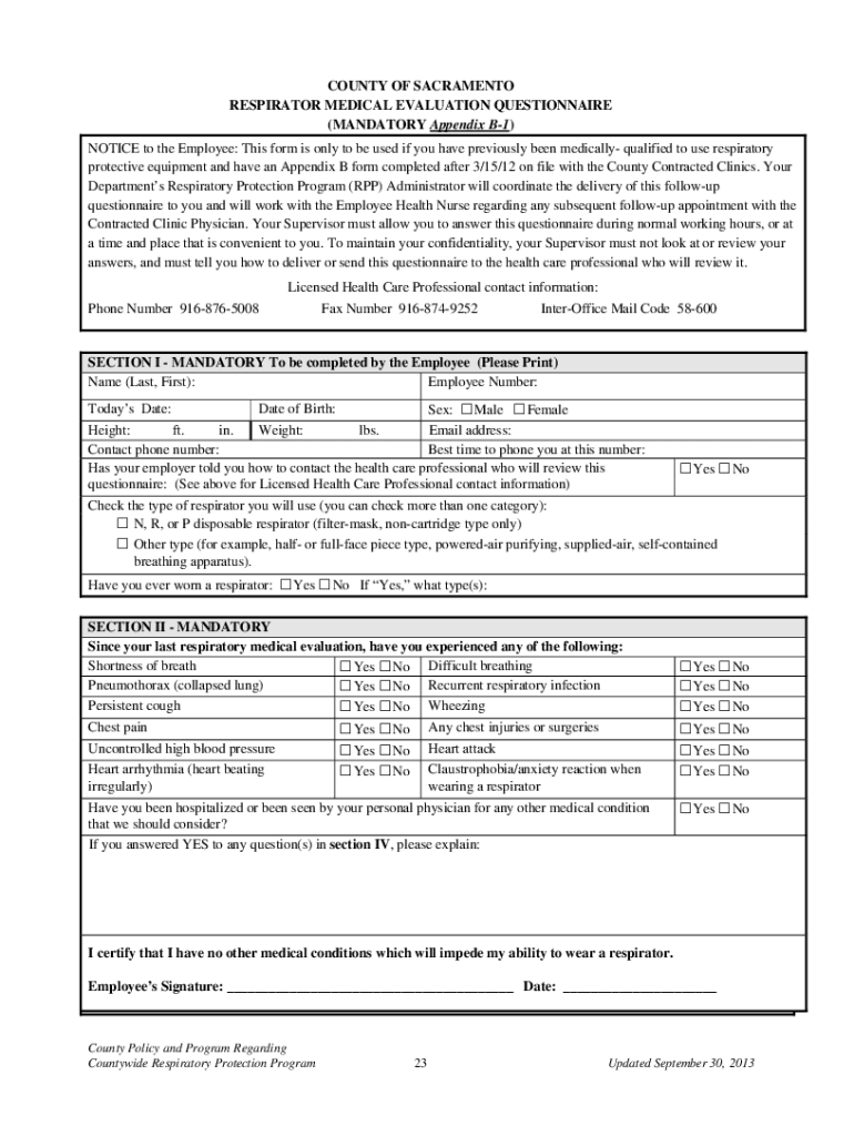Fillable Online stage-osha.oregon.govOSHAPubspubformRESPIRATOR MEDICAL ...