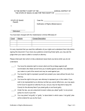 Fillable Online isc idaho isc.idaho.govrulesformsIN THE DISTRICT COURT ...