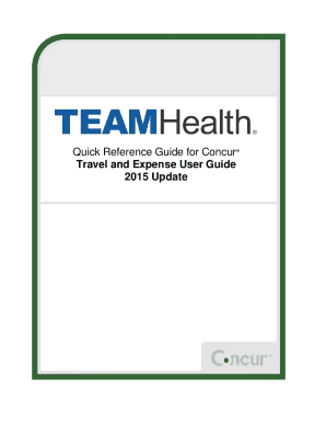 Fillable Online Quick Reference Guide Concur Request for Travel IT ...