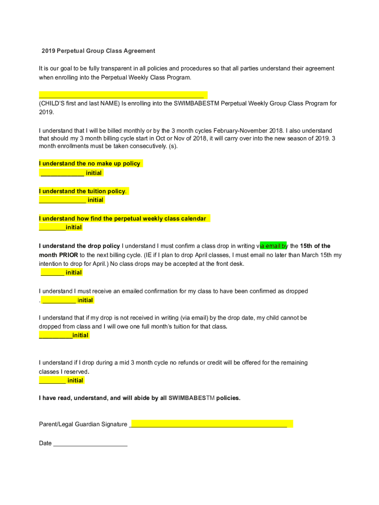 Fillable Online www.wonder.legalusmodeleGroup Program Agreement ...