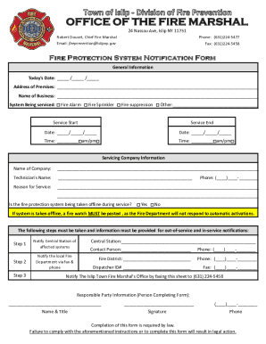 Fillable Online islipny.govcommunity-and-servicesdocumentsFire ...