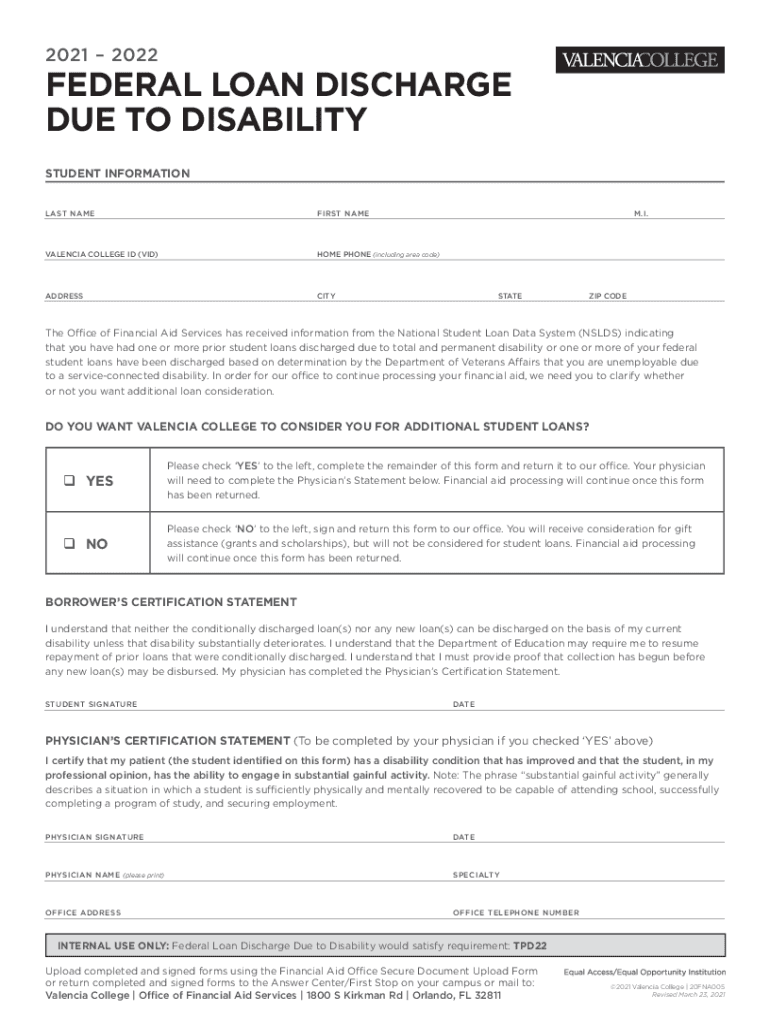 Fillable Online students.asu.eduformsloan-discharge20202021 Loan ...