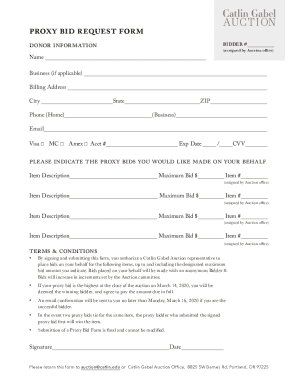 Fillable Online CGS-Auction-Proxy-Bid-Request-Form.indd Fax Email Print ...