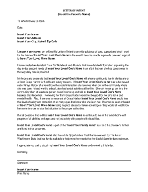 Fillable Online Letter of Intent to Marry within 90 Days (Petitioner ...