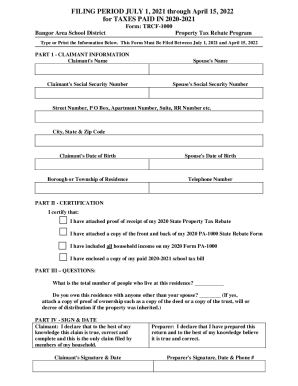 Fillable Online TRCF FORM 1000 2020.doc Fax Email Print - pdfFiller