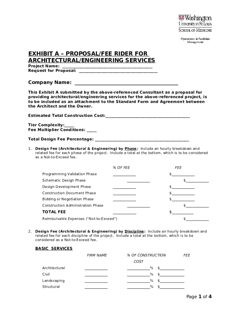 REQUEST FOR PROPOSALS FOR ARCHITECTURAL/ENGINEERING SERVICES Doc ...