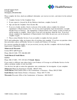 Fillable Online Cost Complaint Form Fax Email Print - pdfFiller