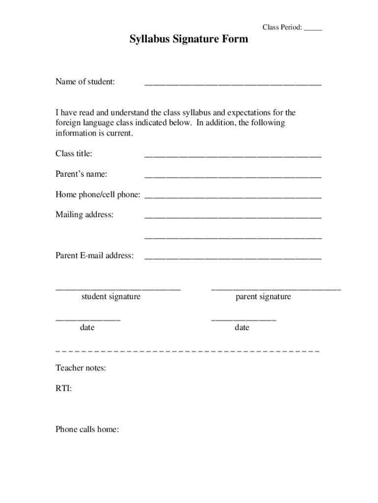 Fillable Online www.steilacoom.k12.wa.uscmslibClass Period: Syllabus ...