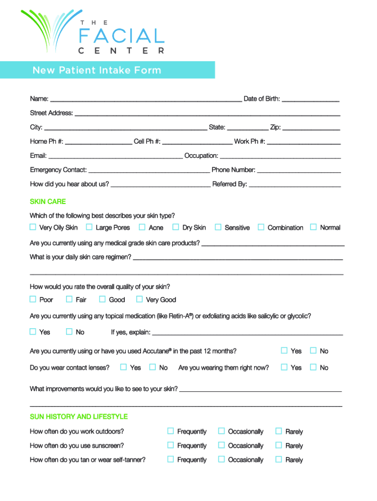 Fillable Online choa.orgcardiacnew-patient-intake-formNew Patient ...