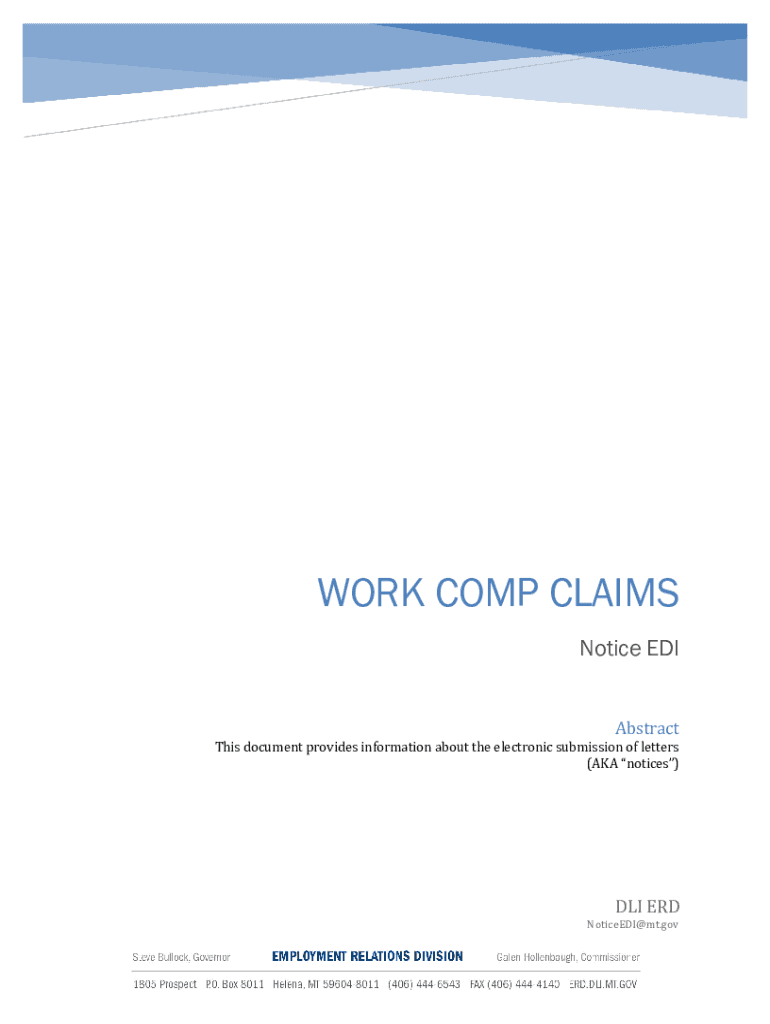 Fillable Online EDI ImplementationState Board of Workers ...
