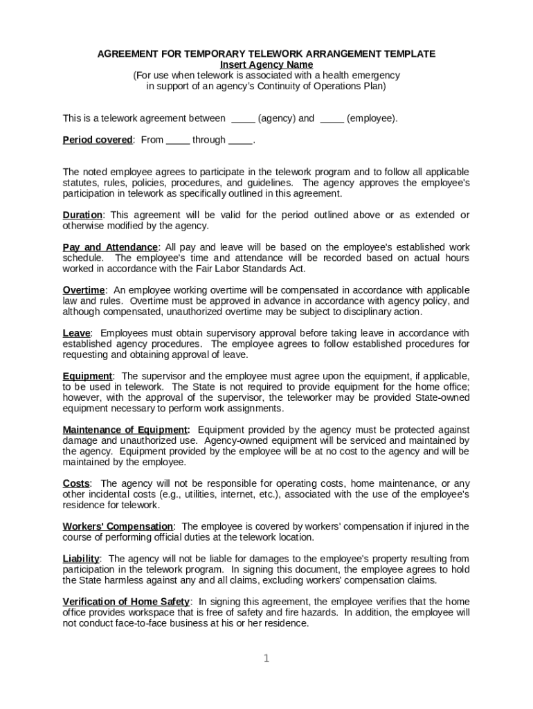 Telework Plan and Agreement - Ohio State UniversityTelework ...