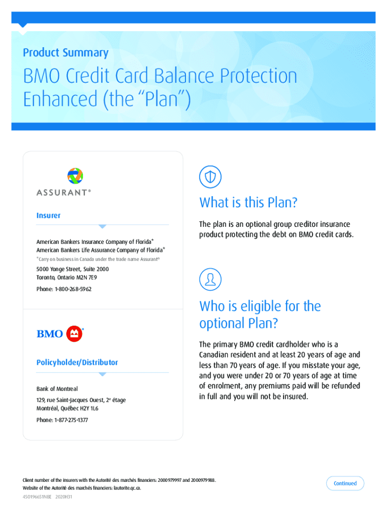 Fillable Online www.bmo.compdfBMOCCBPCertificateENBMO Credit Card ...