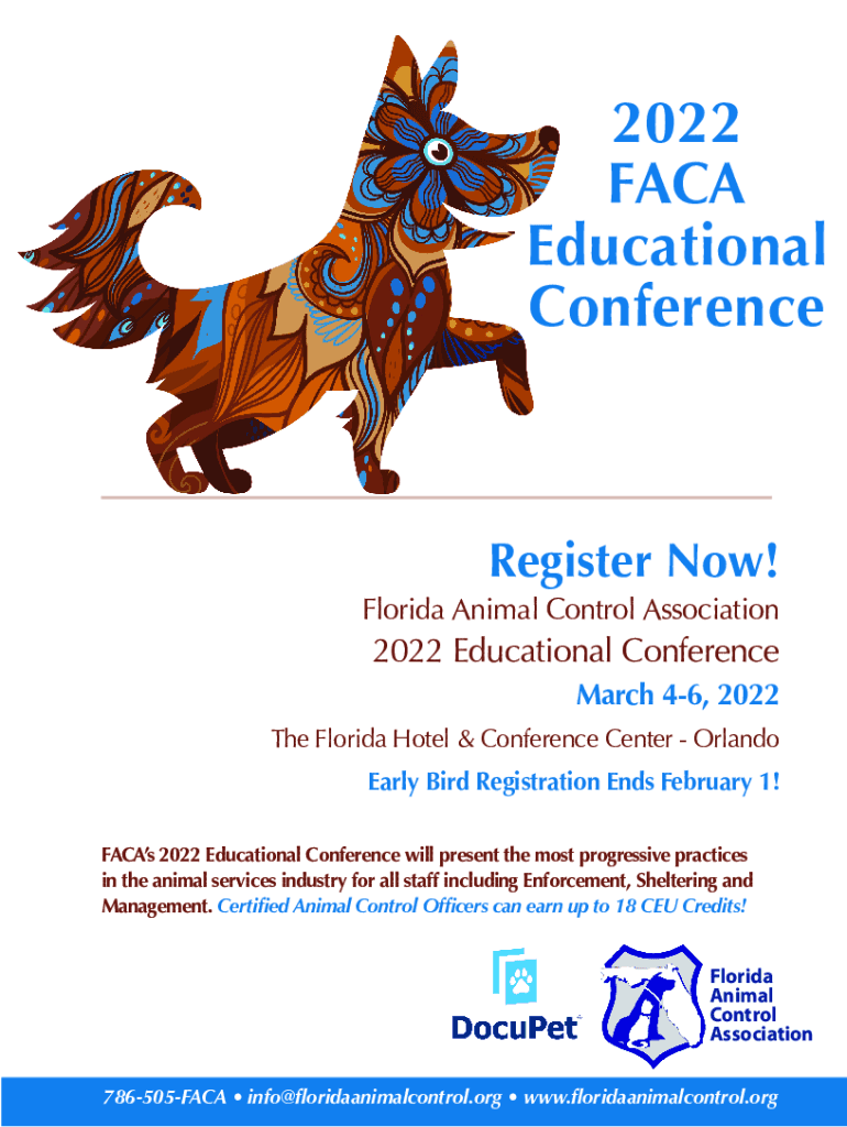 Fillable Online floridaanimalcontrol.orgconferenceThe Florida Hotel ...