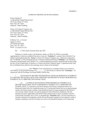 Fillable Online www.lawinsider.comclauseb-4-exhibit-c-form-ofB-4 ...