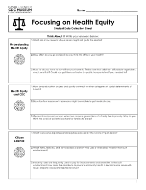 Fillable Online Student Data Collection ANSWER Sheet Irradiation and ...