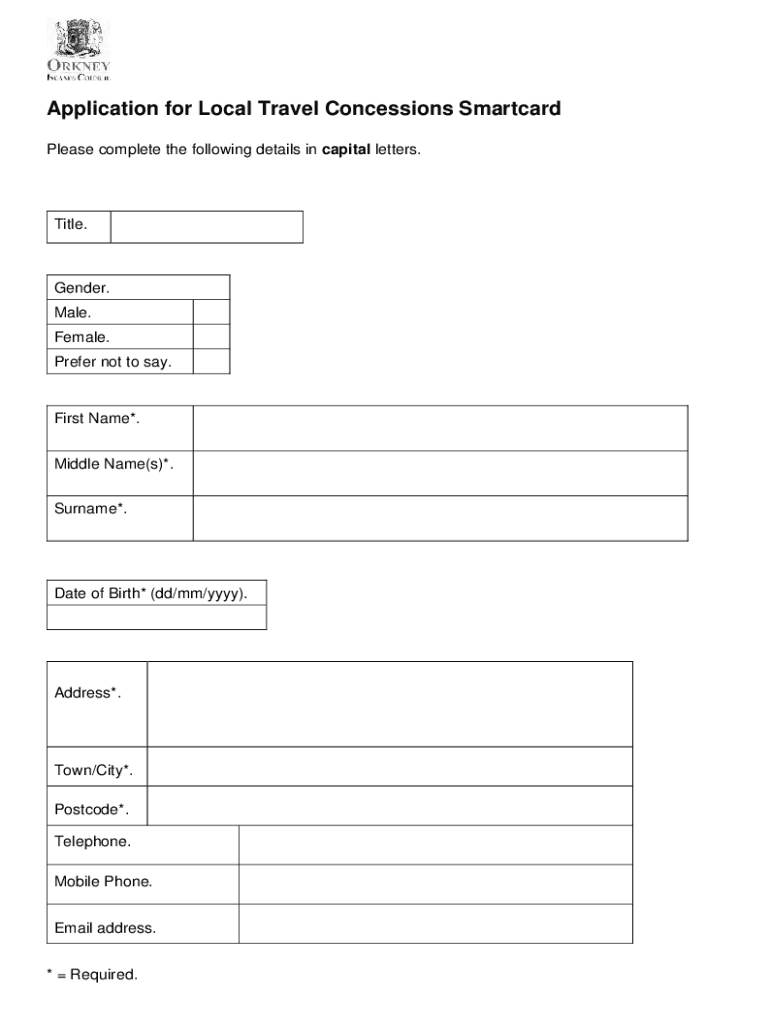 Fillable Online A Guide to Concessionary Travel - Transport ScotlandBenefits ...