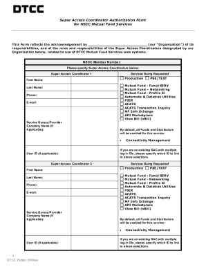Fillable Online Super Access Coordinator Authorization Doc Template ...