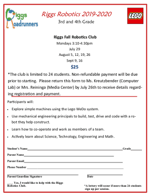 Fillable Online Fourth Grade, Robotics Projects, Lessons, Activities ...