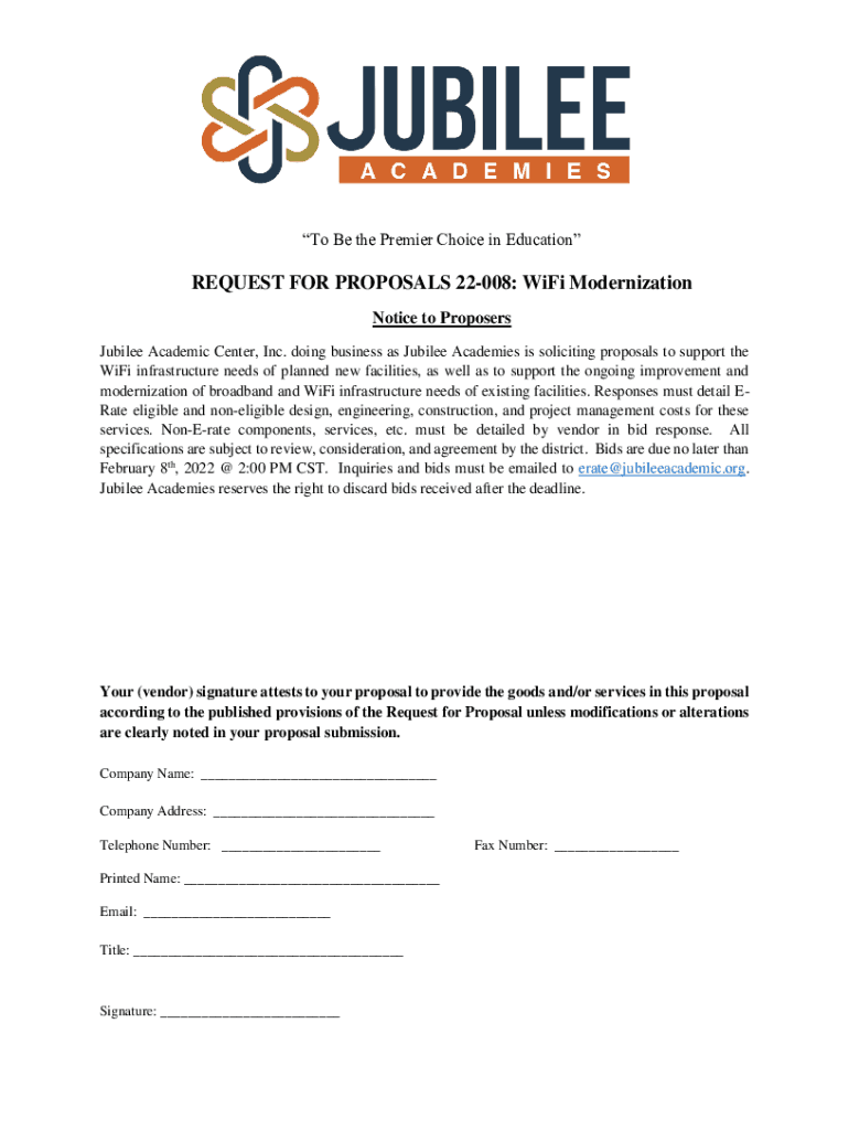 Fillable Online El Paso County REQUEST FOR PROPOSAL #RFP-22-008 COVER ...