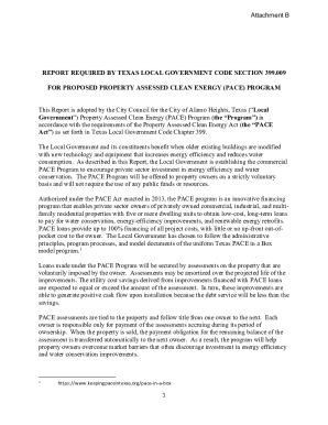 Fillable Online Texas Local Government Code Section 399.009 - Report ...