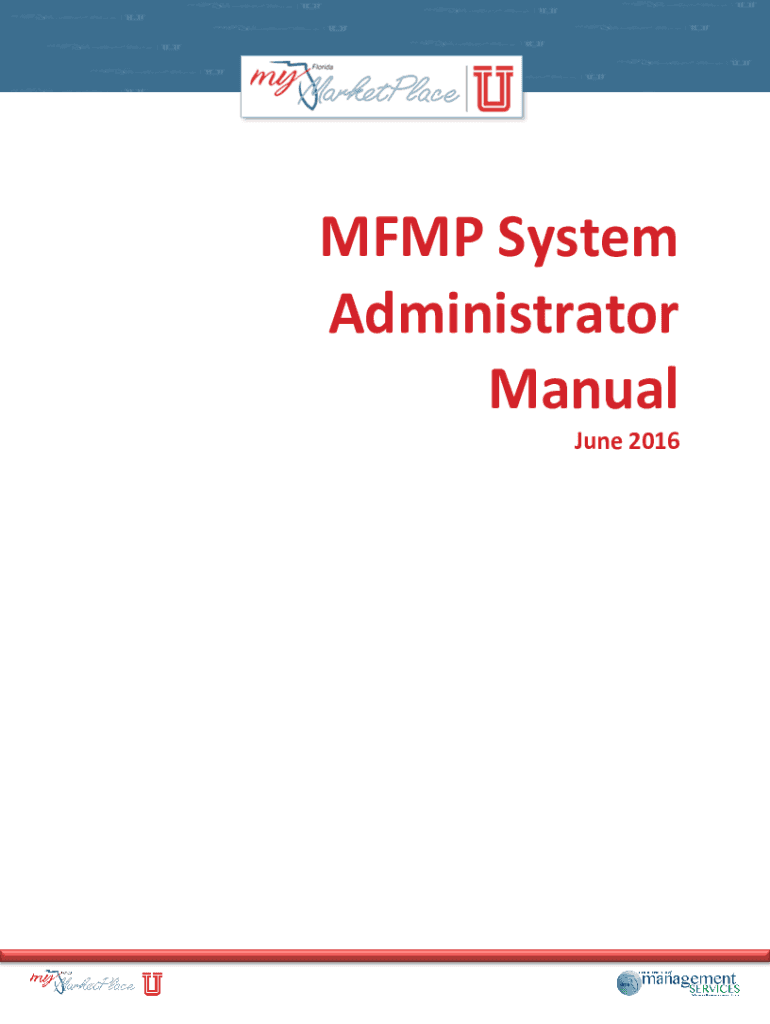 Fillable Online MFMP System Administrator Manual - Florida Department ...