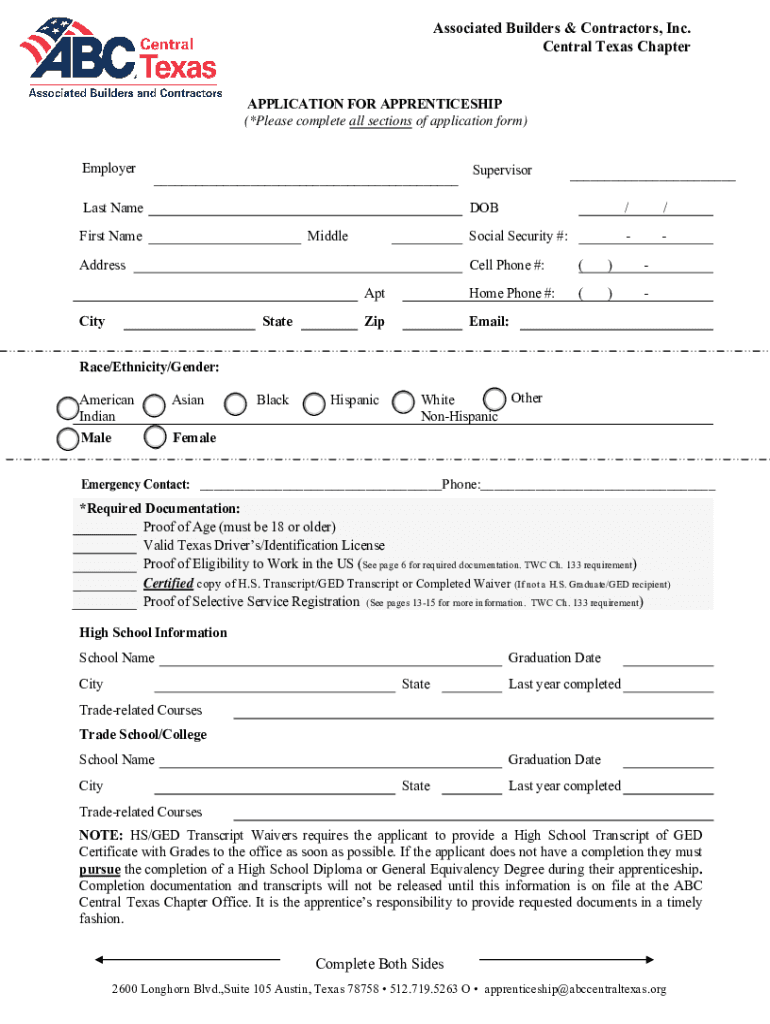 Fillable Online abcsouthtexas.orgPortals53The Basics of the ABC ...