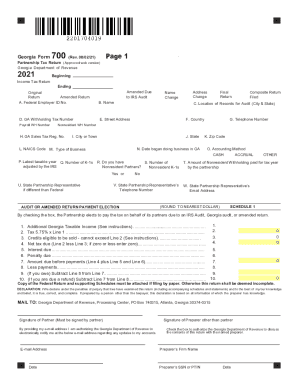 Fillable Online Georgia Form 700 MAIL TO - Georgia Department of ...