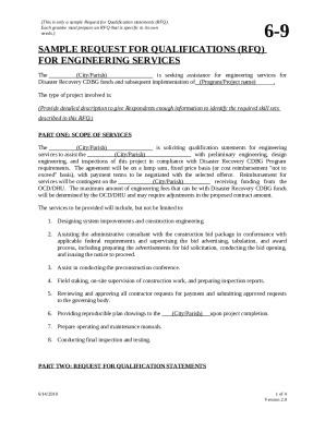 Sample Request For Qualifications (RFQ) - -Based CodesSample Request For Qualifications (RFQ ...