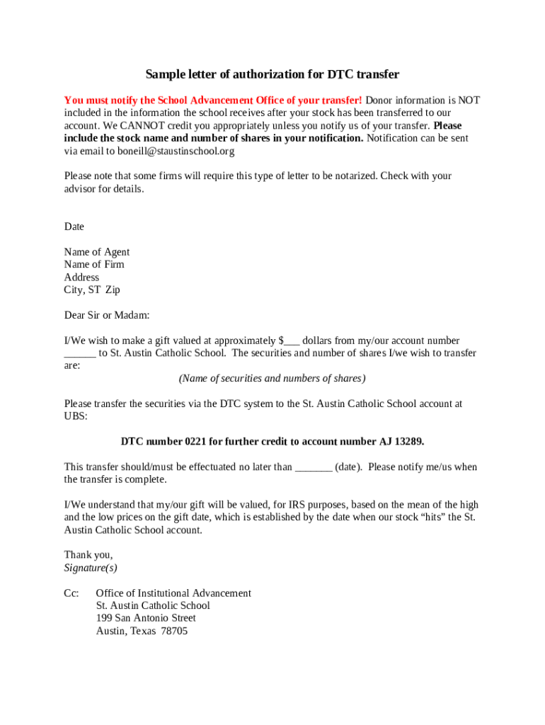 Sample Letter of Authorization Current Date, To whom it ... Doc ...