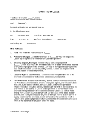 A lease is an agreement between a lessee and lessor where ... Doc ...