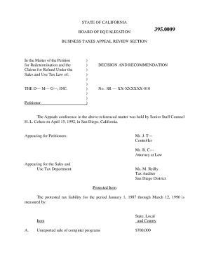 Fillable Online www.boe.ca.govproptaxesformsProperty Tax Forms ...