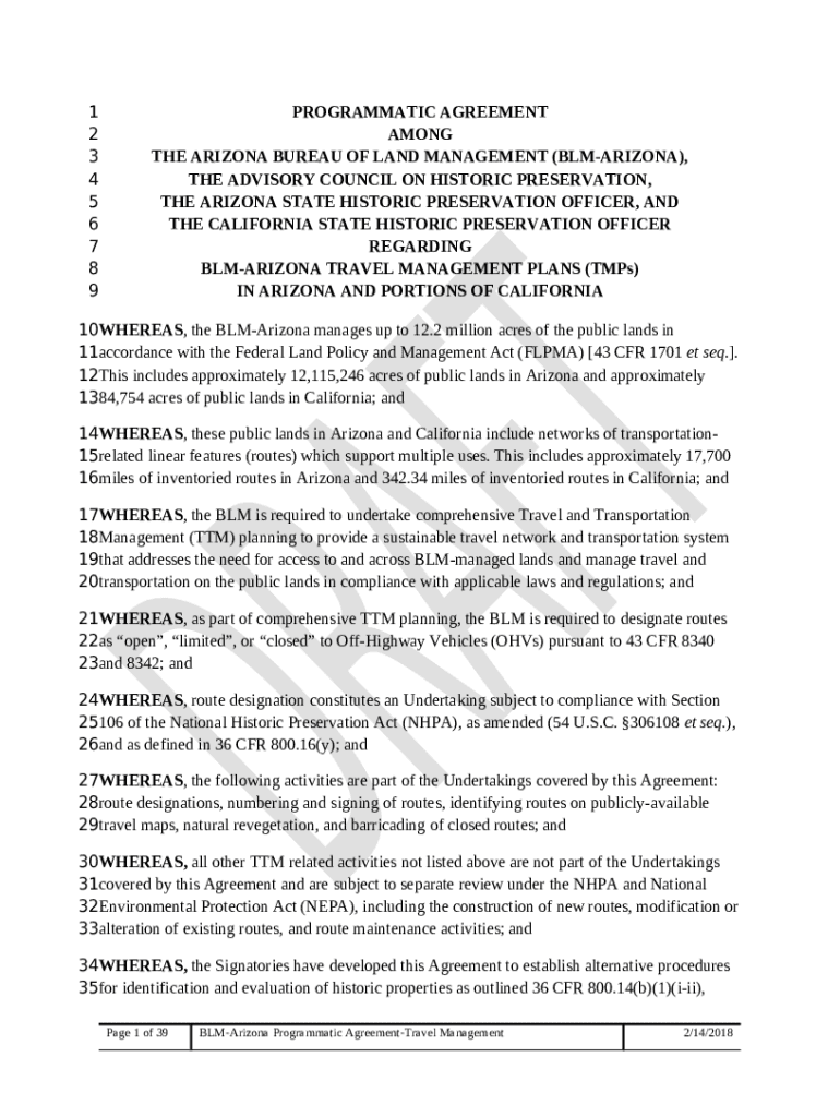 PROGRAMMATIC AGREEMENT AMONG THE UNITED STATES ARMY ... Doc Template ...