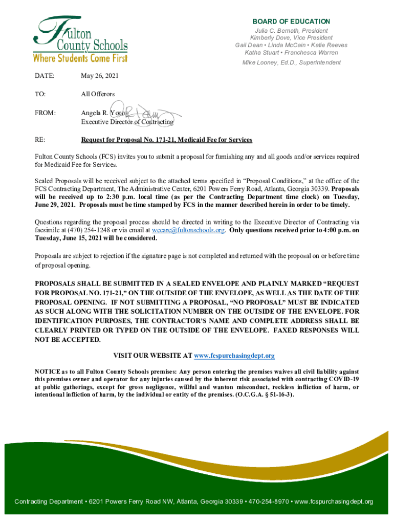 Fillable Online ssl.doas.state.ga.usPRSappbid-documentsBOARD OF EDUCATION Linda P. Bryant ...