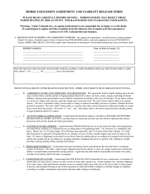 Fillable Online horse-riding-form.pdffiller.comHorse Riding Waiver ...
