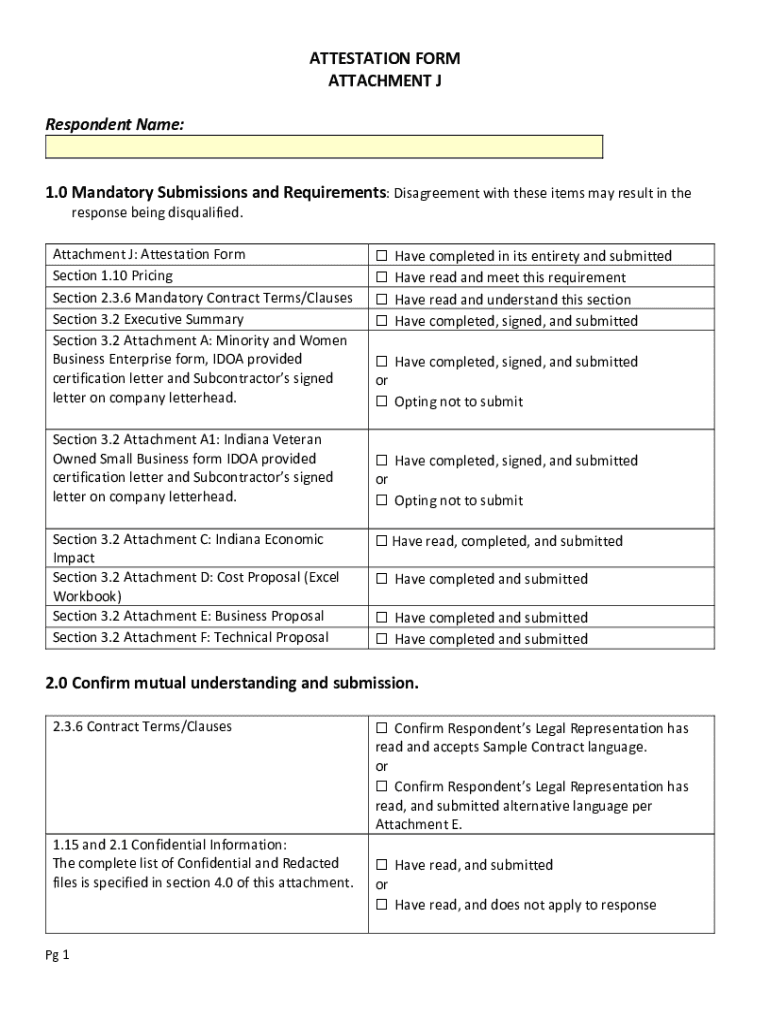 Fillable Online ATTESTATION FORM Fax Email Print - pdfFiller