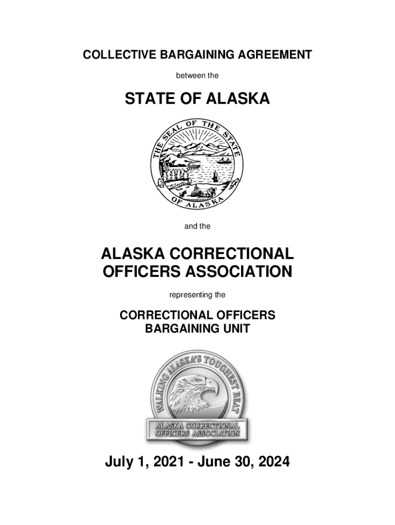 Fillable Online doa alaska STATE OF ALASKA ALASKA CORRECTIONAL OFFICERS ...