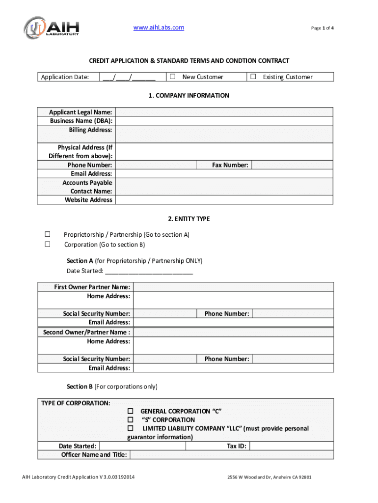 Fillable Online DG Standard Contract Enrollment Application and ...