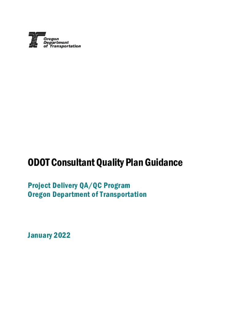 Fillable Online Statewide Project Delivery Quality Management Plan ...