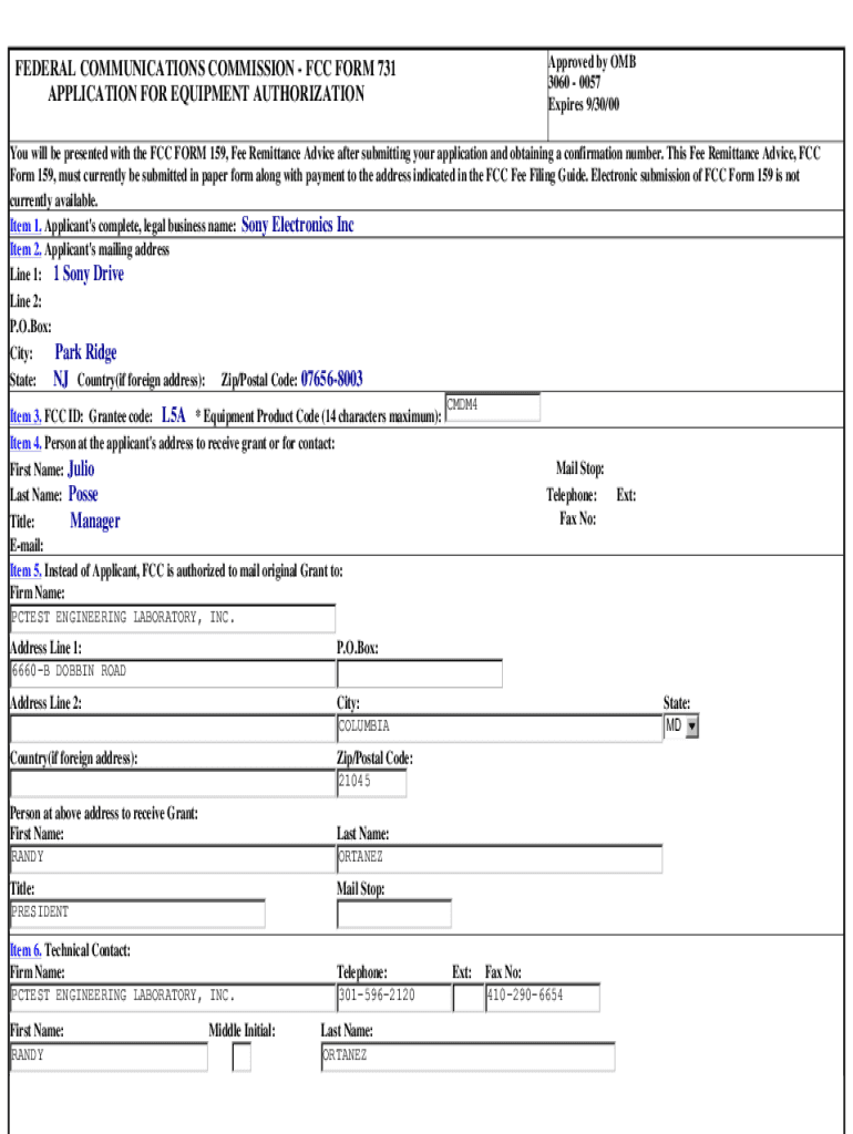 Fillable Online docs.fcc.govpublicattachmentsApproved by OMB 3060-0496 ...