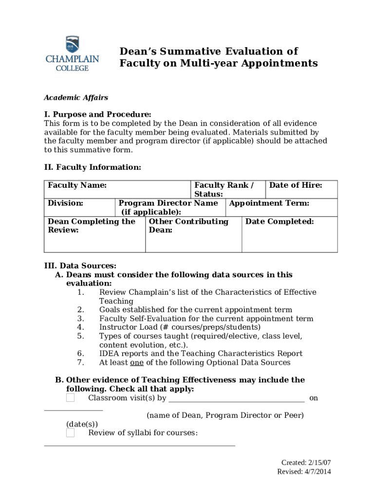 summative-teaching-evaluation-.pdfSchool of ... Doc Template | pdfFiller